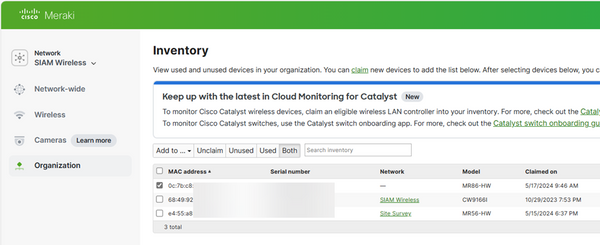 Setting up Meraki AP for APoS