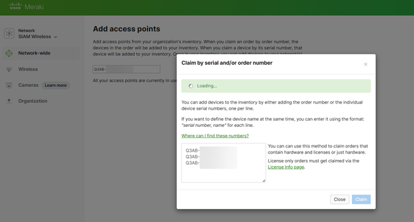 Setting up Meraki AP for APoS